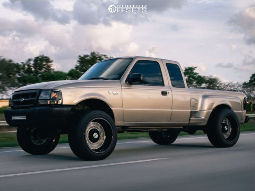 2000 Ford Ranger with 20x12 -44 XF Forged Xfx-306 and 265/50R20 Atturo ...