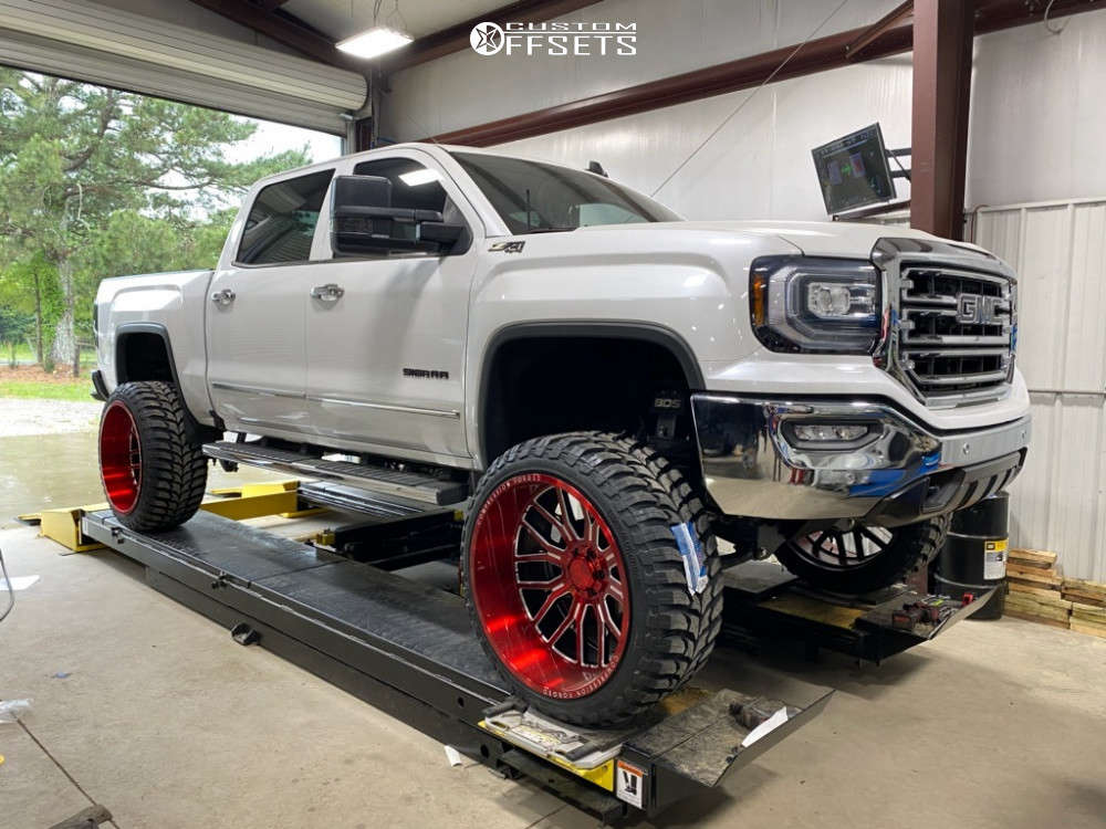 2018 GMC Sierra 1500 with 26x14 -76 Axe Offroad Ax6.2 and 37/12.5R26 ...