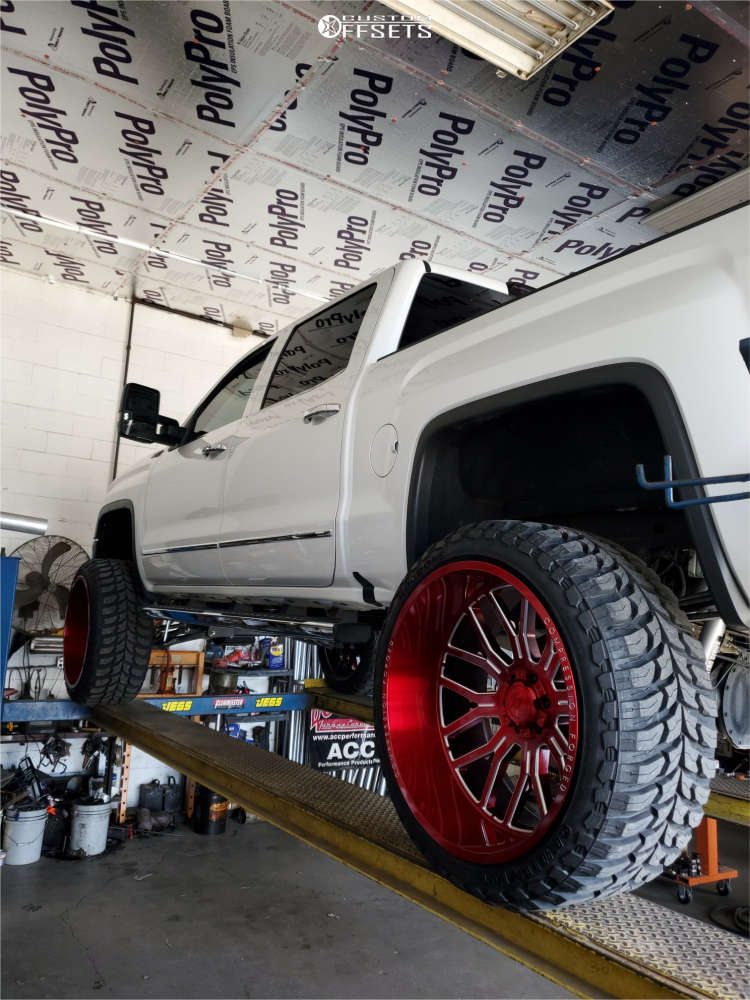 2018 GMC Sierra 1500 with 26x14 -76 Axe Offroad Ax6.2 and 37/12.5R26 ...