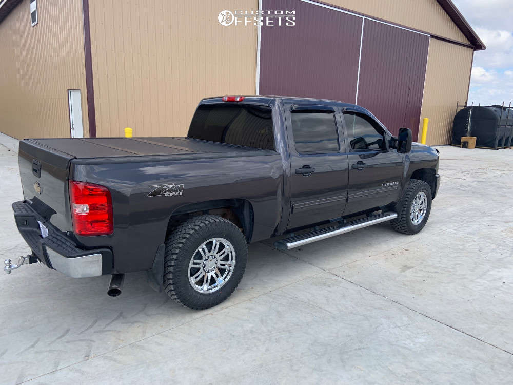 2011 Chevrolet Silverado 1500 with 18x8.5 18 Vision Warrior and 285 ...
