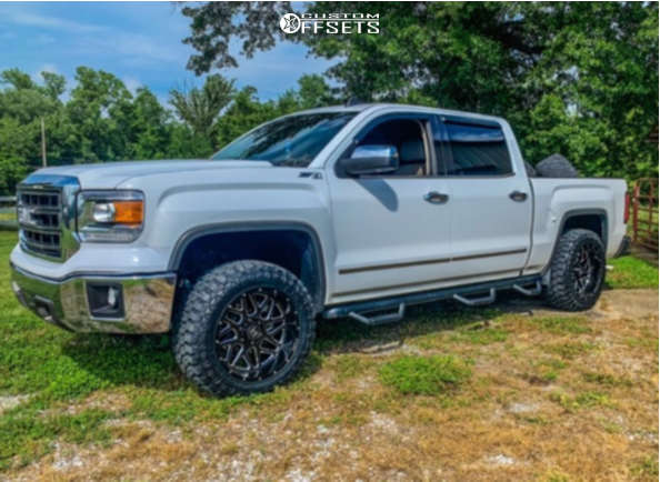 2015 GMC Sierra 1500 with 20x10 -12 Hostile Sprocket and 33/12.5R20 ...