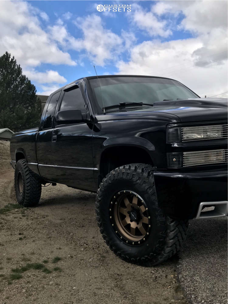 1998 Chevrolet K1500 with 17x9 0 Raceline Defender and 35/12.5R17 ...