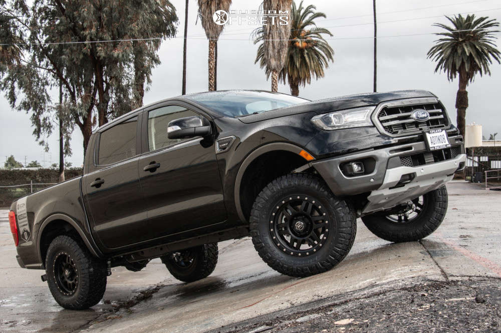 2019 Ford Ranger with 17x8.5 25 Icon Alloys Six Speed and 285/70R17 ...