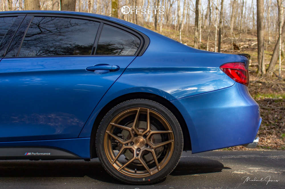 2016 BMW 340i XDrive with 19x8.5 33 Rohana Rfx11 and 255/35R19 Falken ...