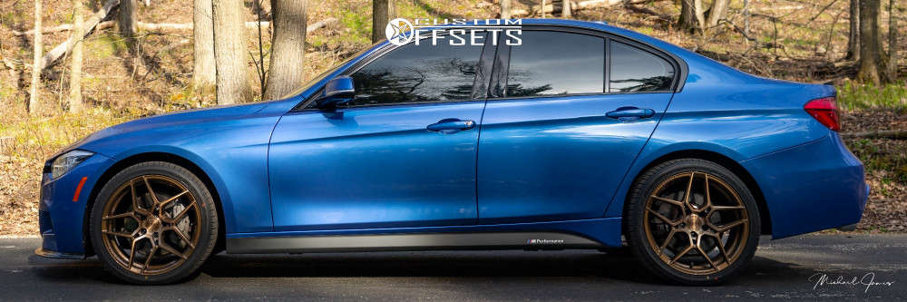 2016 BMW 340i XDrive with 19x8.5 33 Rohana Rfx11 and 255/35R19 Falken ...