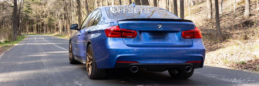 2016 BMW 340i XDrive with 19x8.5 33 Rohana Rfx11 and 255/35R19 Falken ...