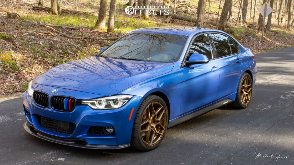 2016 BMW 340i XDrive with 19x8.5 33 Rohana Rfx11 and 255/35R19 Falken ...
