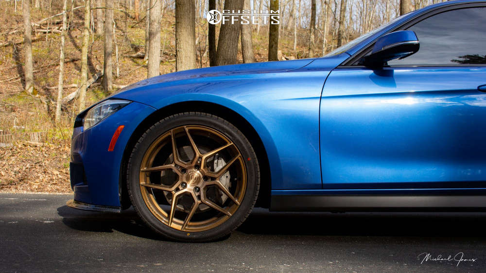 2016 BMW 340i XDrive with 19x8.5 33 Rohana Rfx11 and 255/35R19 Falken ...