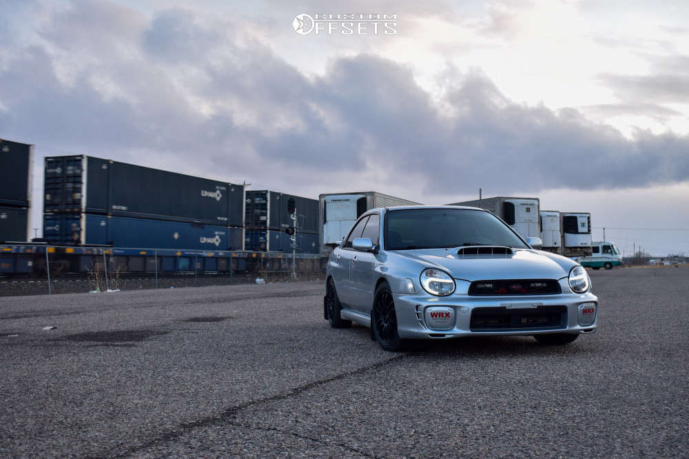 2003 Subaru WRX with 17x8 44 Drag Dr38 and 225/35R17 Sumitomo Htr A/s ...