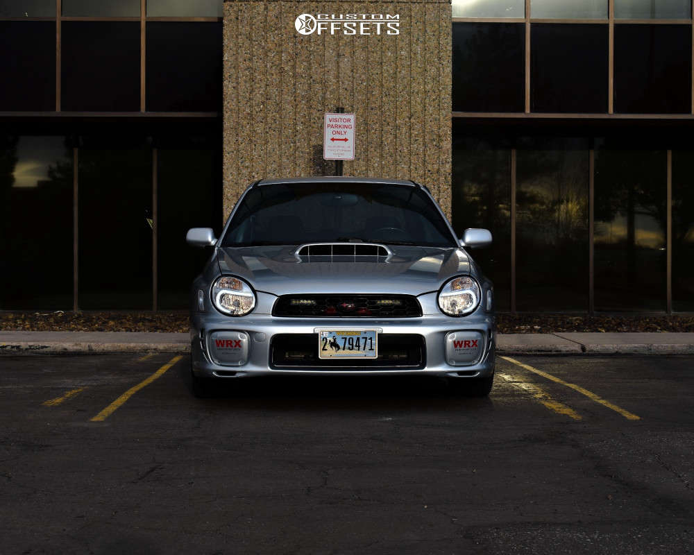 2003 Subaru WRX with 17x8 44 Drag Dr38 and 225/35R17 Sumitomo Htr A/s ...