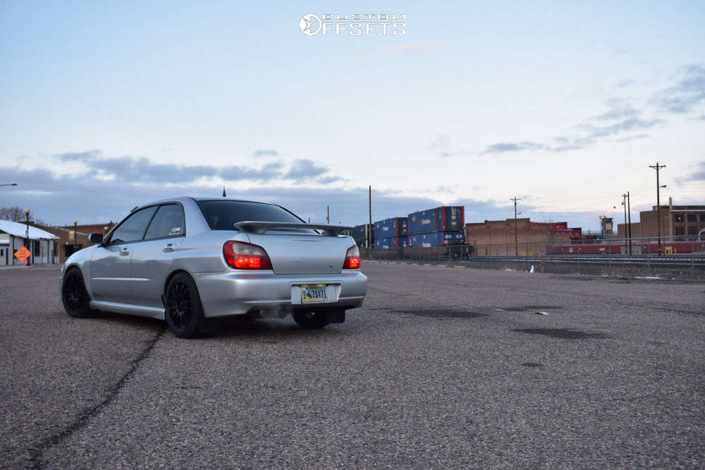2003 Subaru WRX with 17x8 44 Drag Dr38 and 225/35R17 Sumitomo Htr A/s ...