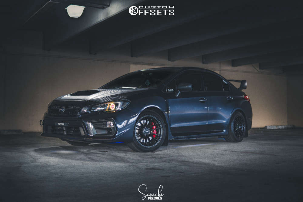 2019 Subaru WRX with 17x9 35 AVID1 AV20 and 235/45R17 Dunlop Sport Maxx ...