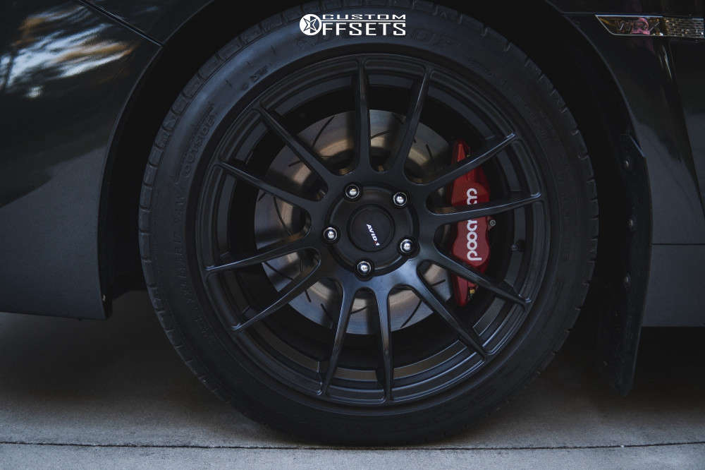 2019 Subaru WRX with 17x9 35 AVID1 AV20 and 235/45R17 Dunlop Sport Maxx ...