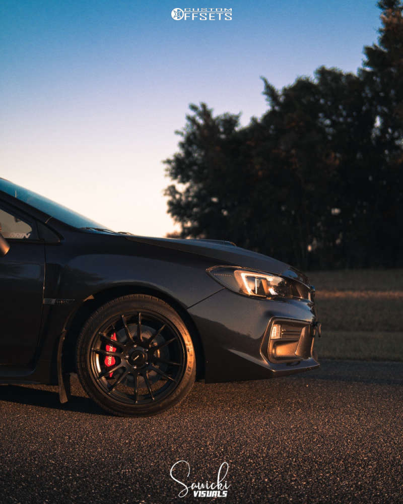 2019 Subaru WRX with 17x9 35 AVID1 AV20 and 235/45R17 Dunlop Sport Maxx ...