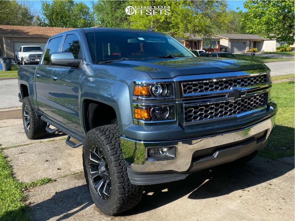 2014 Chevrolet Silverado 1500 with 18x9 -12 Fuel Assault and 35/12.5R18 ...