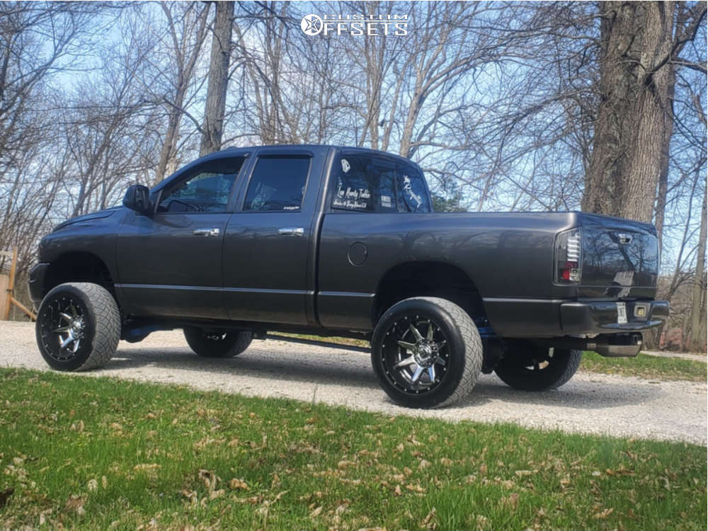 2004 Dodge Ram 3500 with 20x12 -44 Fuel Rampage and 305/50R20 Nitto ...