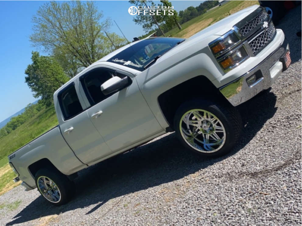 2015 Chevrolet Silverado 1500 with 22x12 -44 RBP 82r and 305/45R22 Toyo ...