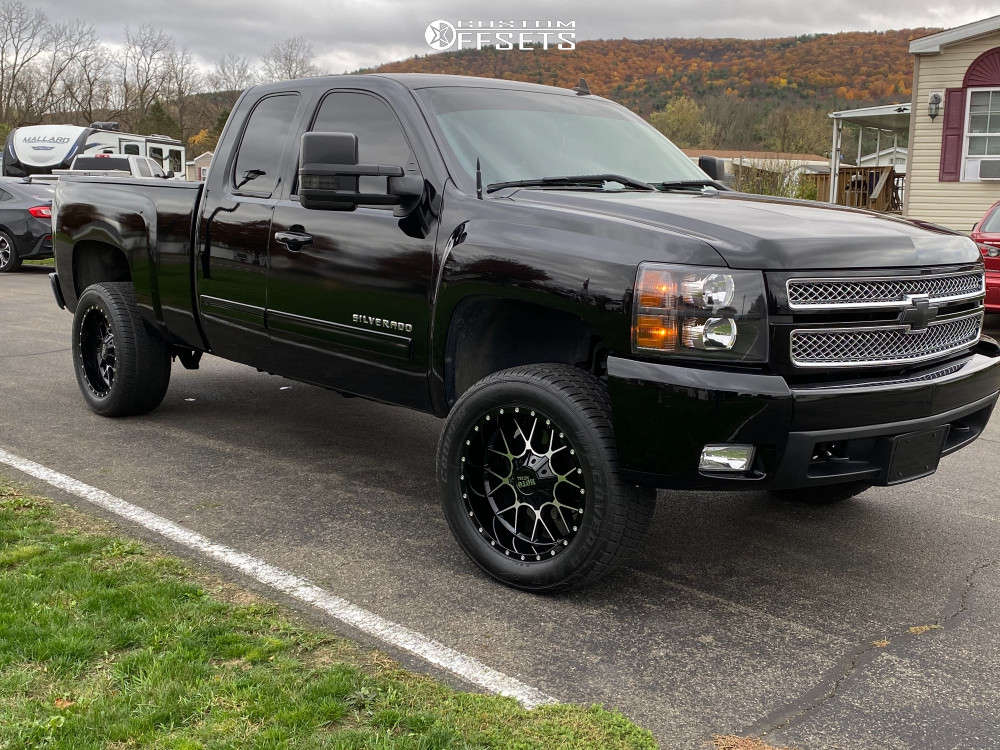 2013 Chevrolet Silverado 1500 with 20x10 -18 Moto Metal Mo986 and 305 ...