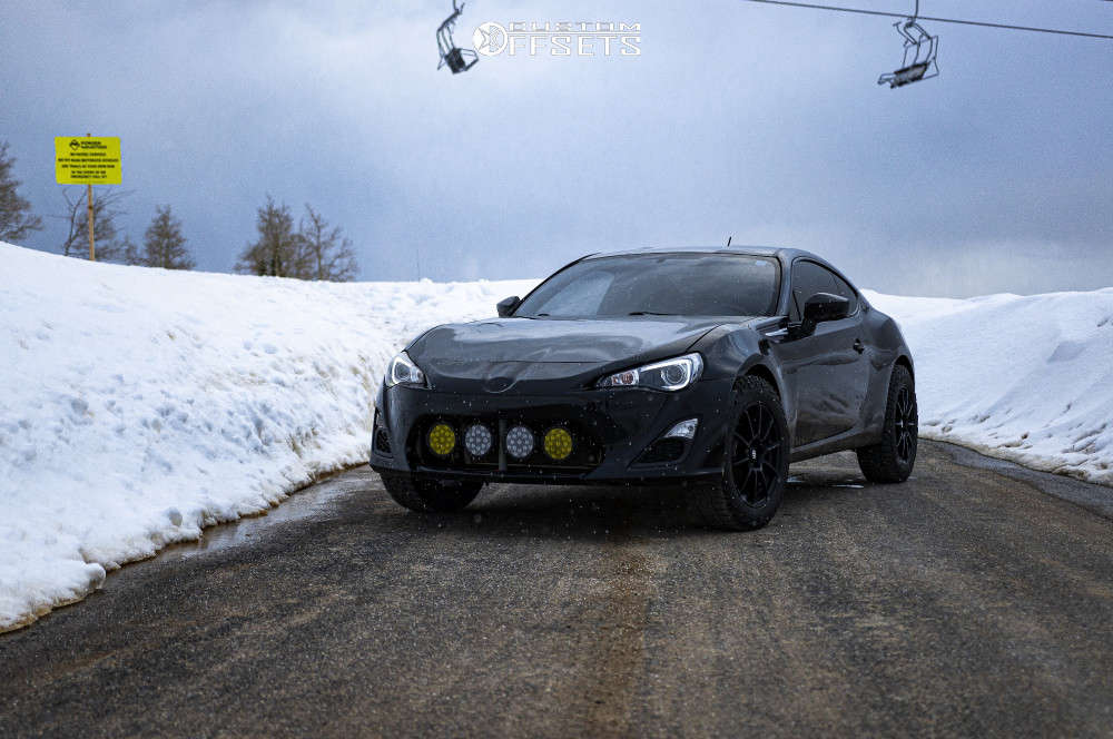 2013 Scion FR-S with 17x7.5 48 Sparco Assetto Gara and 215/65R17 Falken ...