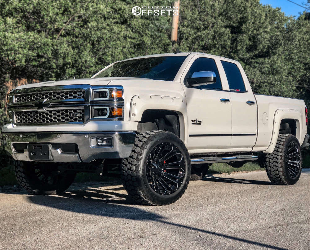 2014 Chevrolet Silverado 1500 with 22x12 -44 Savage Offroad Sa13 and 35 ...