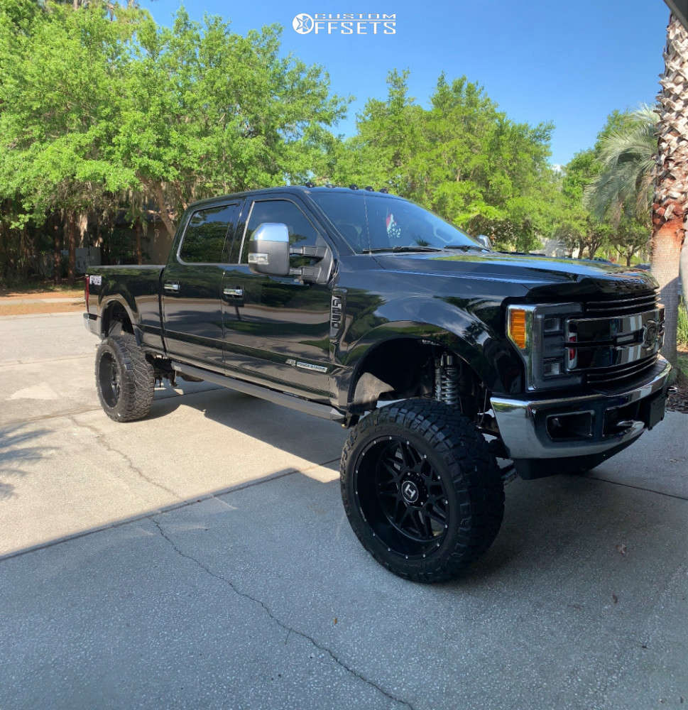 2018 Ford F-250 Super Duty with 24x12 -44 Hostile Sprocket and 38/13 ...