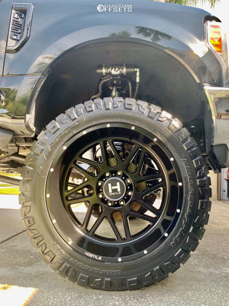 2018 Ford F-250 Super Duty with 24x12 -44 Hostile Sprocket and 38/13 ...