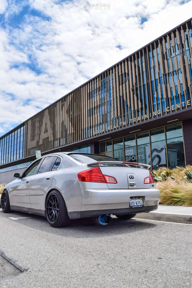 2003 INFINITI G35 with 18x9.5 22 ESR Sr13 and 225/40R18 Accelera Phi ...