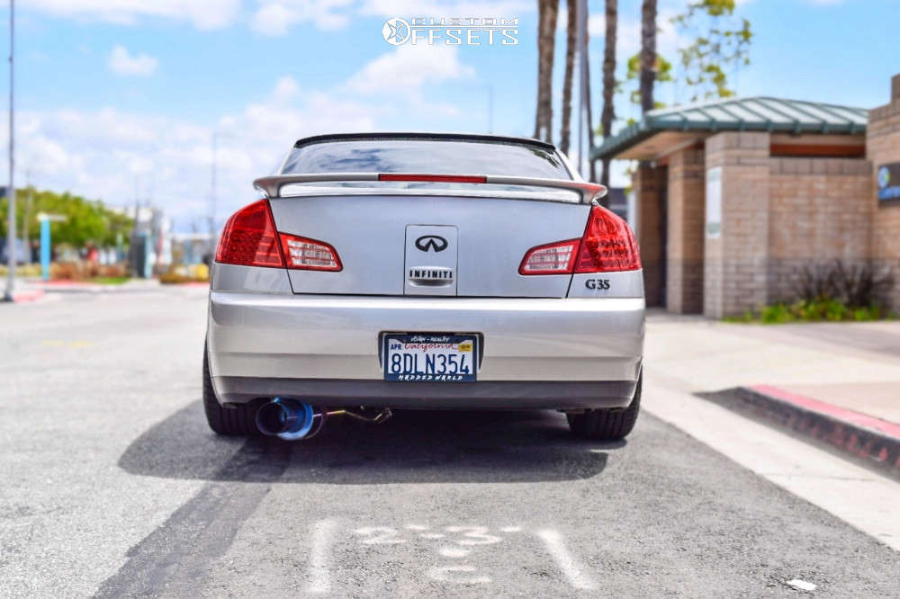 2003 INFINITI G35 with 18x9.5 22 ESR Sr13 and 225/40R18 Accelera Phi ...