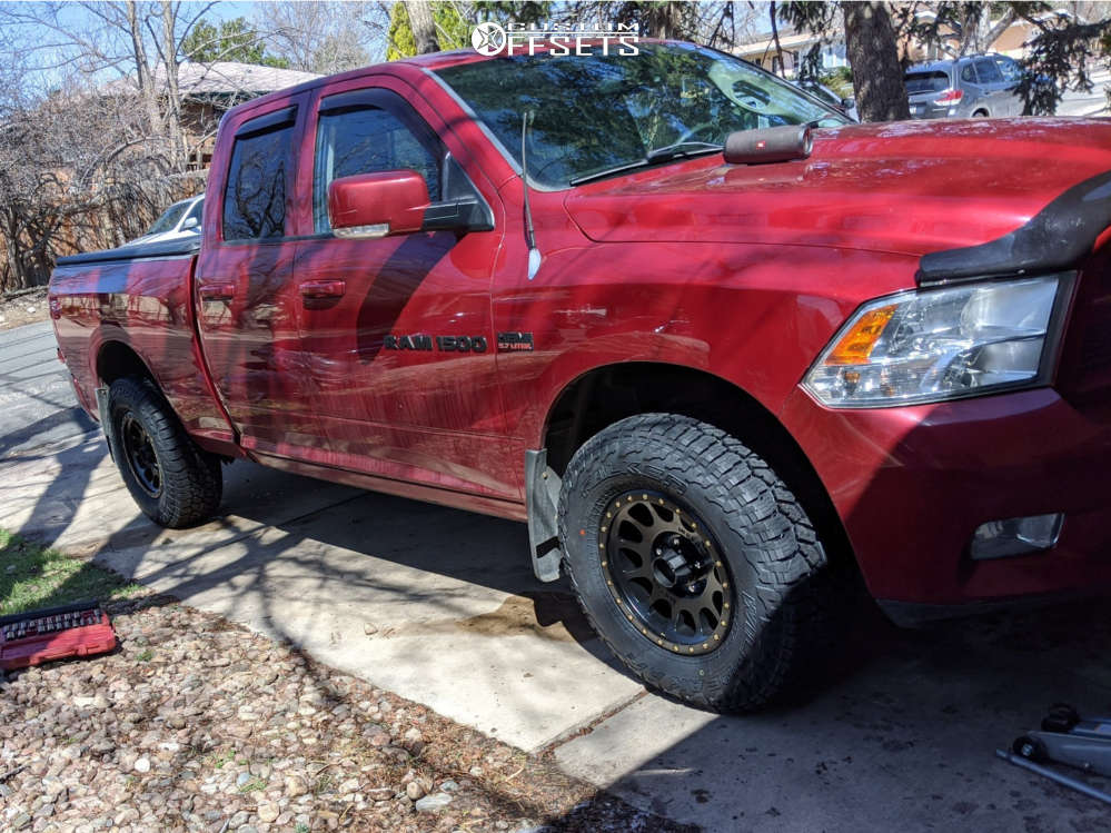 2011 Ram 1500 with 17x8.5 0 Method Nv and 285/70R17 Falken WildPeak ...