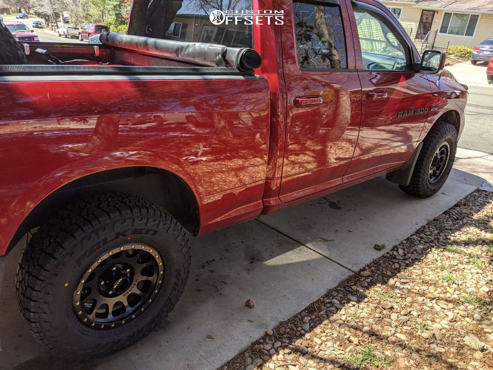 2011 Ram 1500 with 17x8.5 0 Method Nv and 285/70R17 Falken WildPeak ...