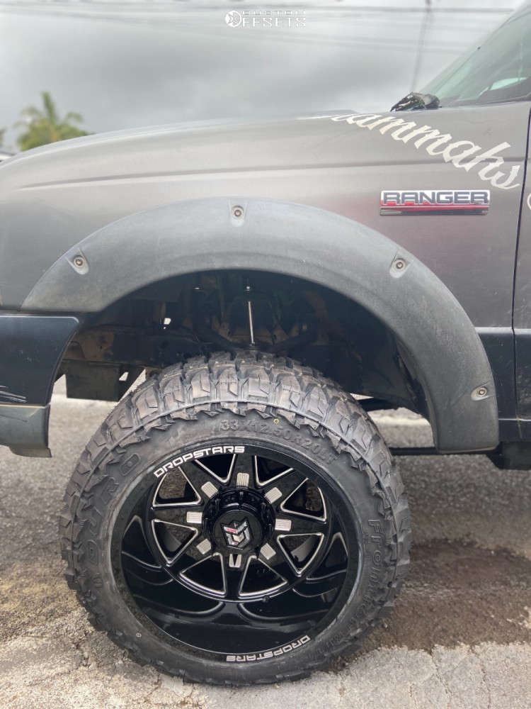 2006 Ford Ranger with 20x12 -44 Dropstars 655bm and 33/12.5R20 Duro ...
