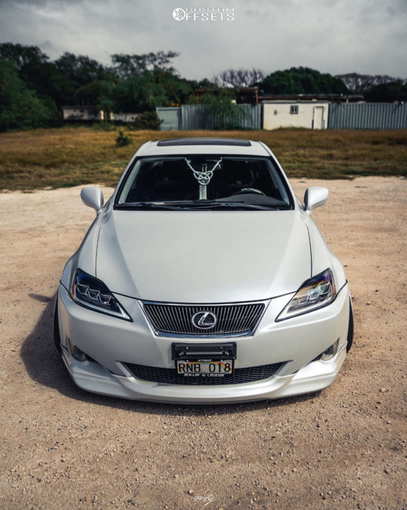 2006 Lexus IS250 with 19x11 0 Weds Vishunu and 245/35R19 Delinte D7 ...