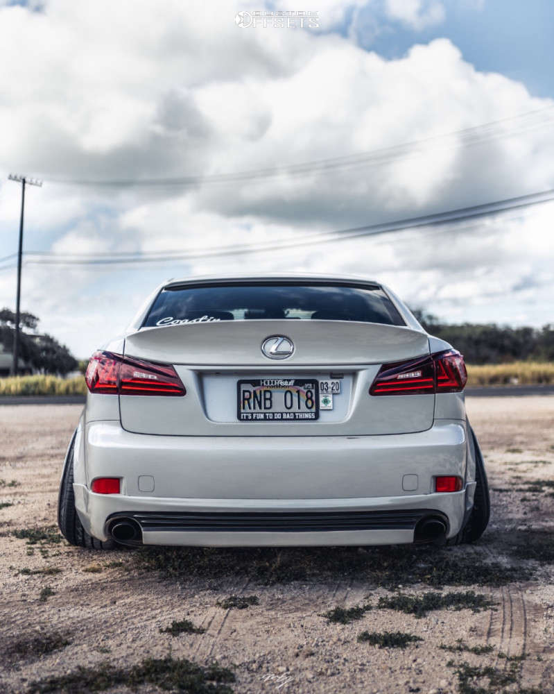 2006 Lexus IS250 with 19x11 0 Weds Vishunu and 245/35R19 Delinte D7 ...