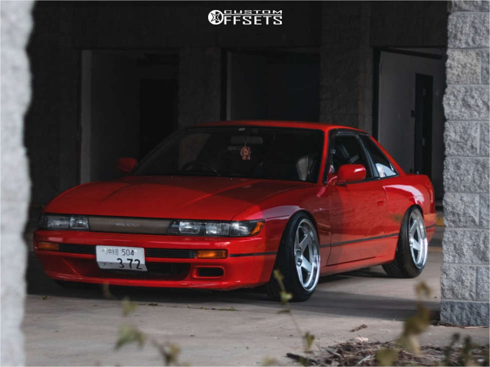 1993 Nissan 240SX with 17x9.5 12 Kansei Knp and 215/40R17 Nitto Neo Gen ...
