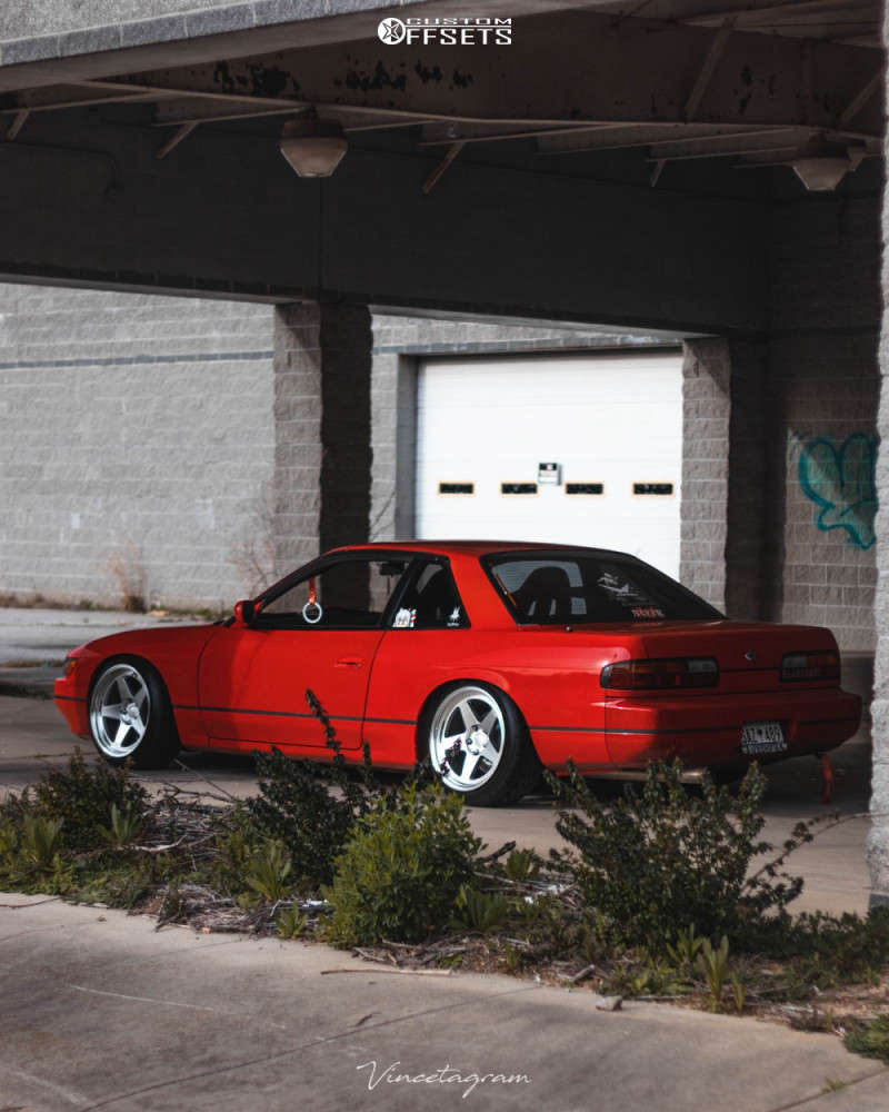 1993 Nissan 240SX with 17x9.5 12 Kansei Knp and 215/40R17 Nitto Neo Gen ...