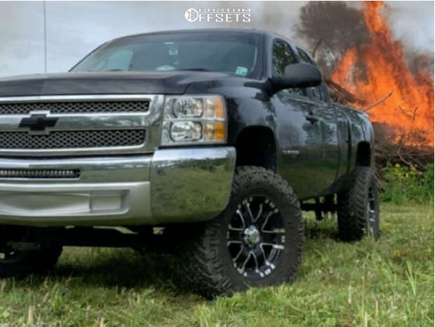 2012 Chevrolet Silverado 1500 with 18x9 -12 Ultra Baron and 35/12.5R18 ...