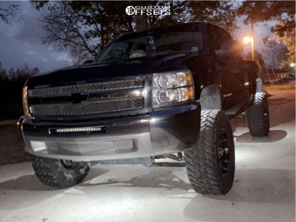 2012 Chevrolet Silverado 1500 with 18x9 -12 Ultra Baron and 35/12.5R18 ...