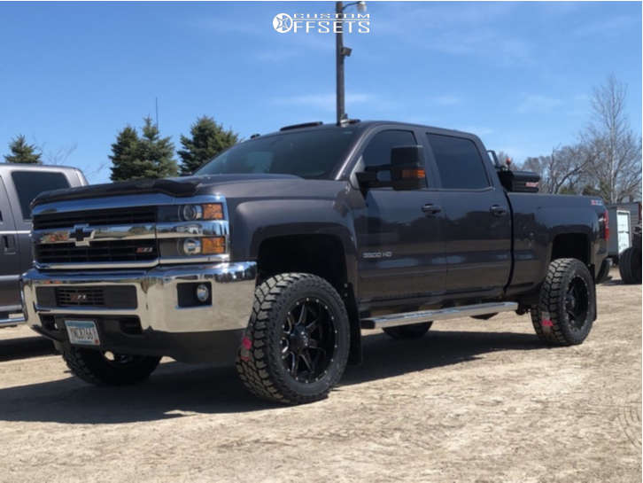 2016 Chevrolet Silverado 3500 HD with 20x10 -18 Fuel Maverick and 305 ...