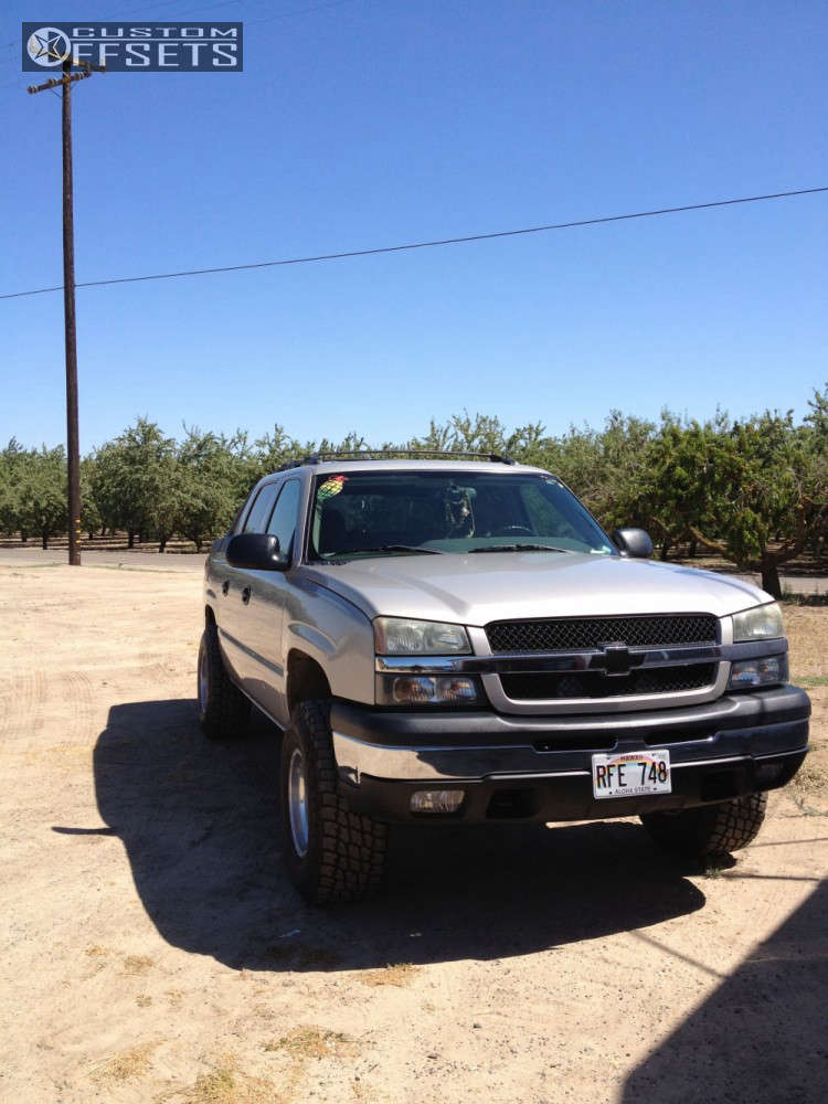2005 Chevrolet Avalanche with 16x10 -24 Weld Racing Stone Crusher and ...