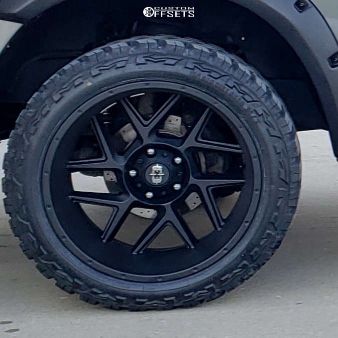 2011 Ram 1500 with 22x12 -51 Vision Sliver and 33/12.5R22 Red Dirt Road ...