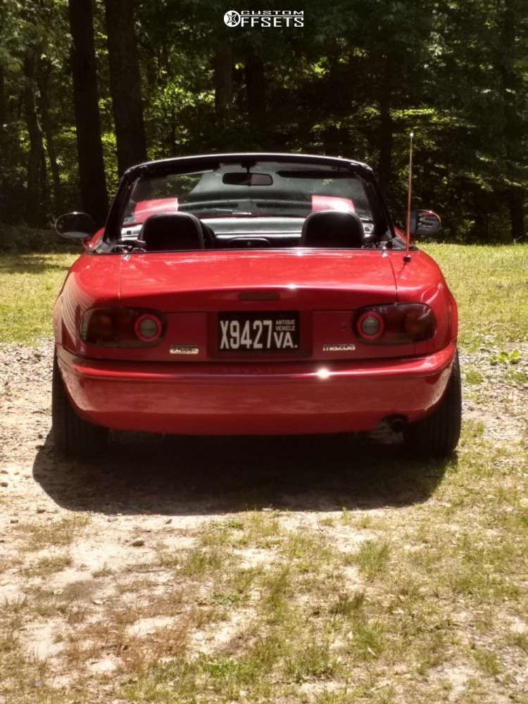 1992 Mazda Miata with 15x7.5 35 Konig Hypergram and 185/55R15 Ironman ...