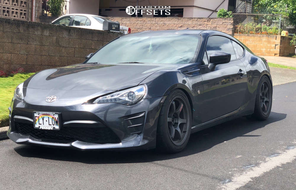 2017 Toyota 86 with 17x9 38 Gram Lights 57DR and 255/40R17 Firestone ...
