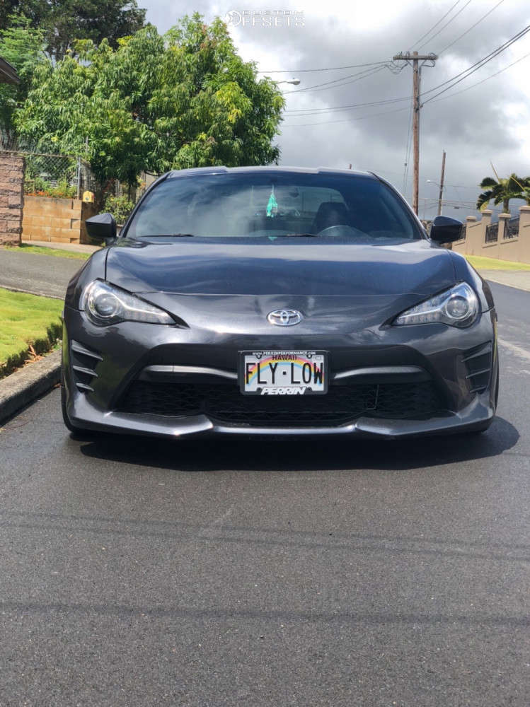 2017 Toyota 86 with 17x9 38 Gram Lights 57DR and 255/40R17 Firestone ...
