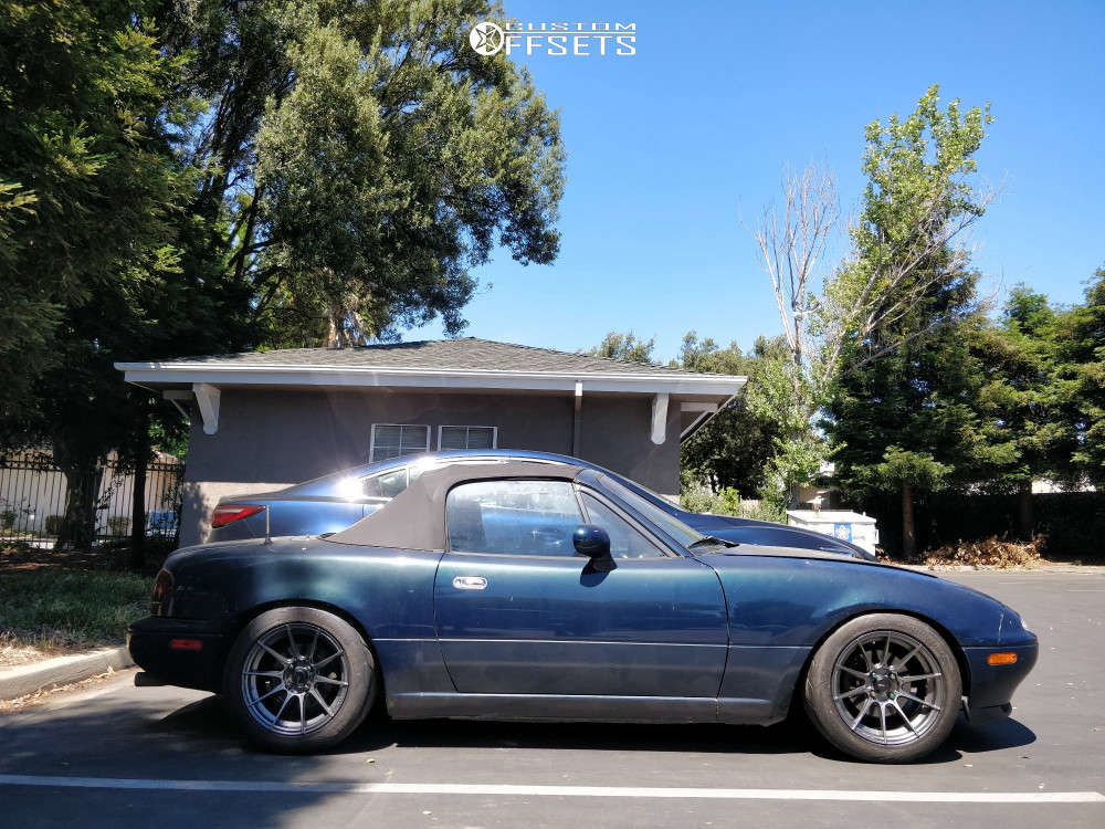1995 Mazda Miata with 15x8 25 Advanti Racing Storm S1 and 205/50R15 ...