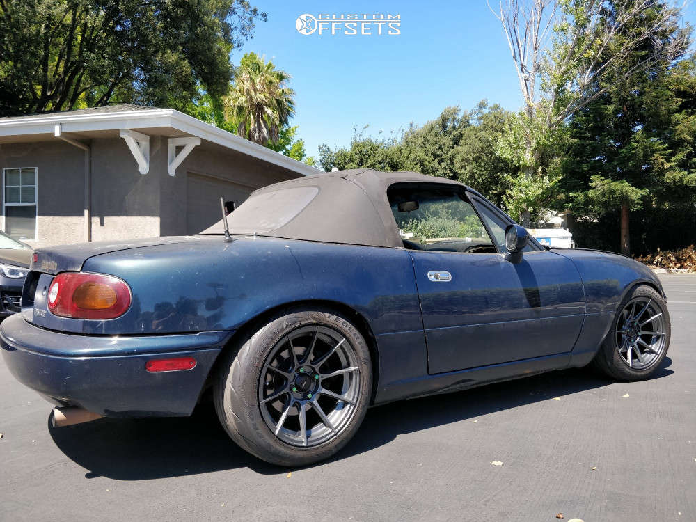 1995 Mazda Miata with 15x8 25 Advanti Racing Storm S1 and 205/50R15 ...