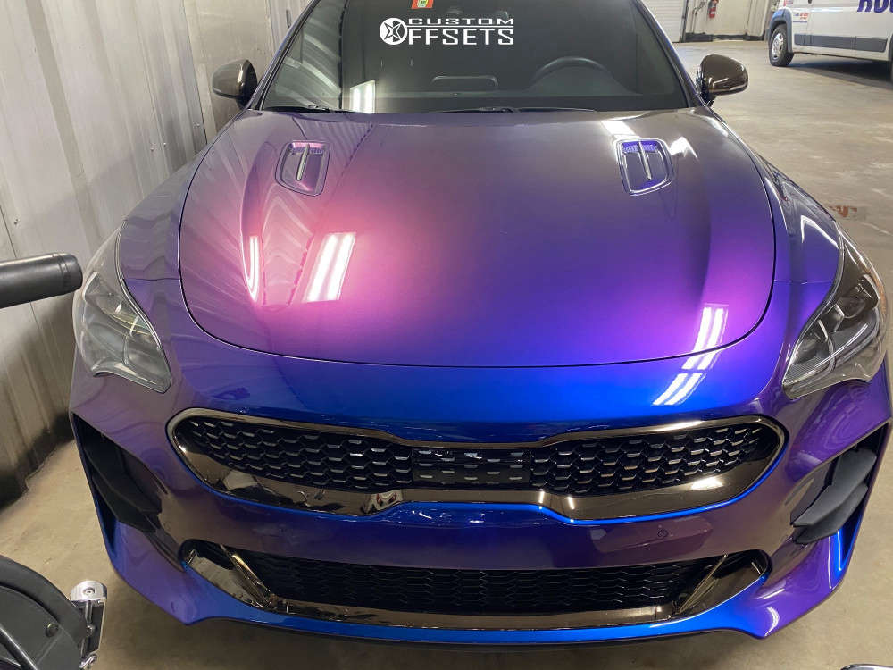 2018 Kia Stinger with 20x9.5 35 Lexani R-twelve and 245/40R20 Lexani Lx ...