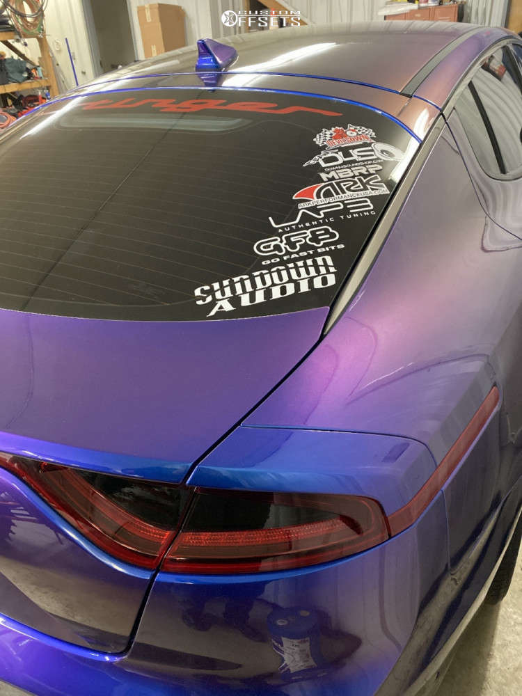 2018 Kia Stinger with 20x9.5 35 Lexani R-twelve and 245/40R20 Lexani Lx ...