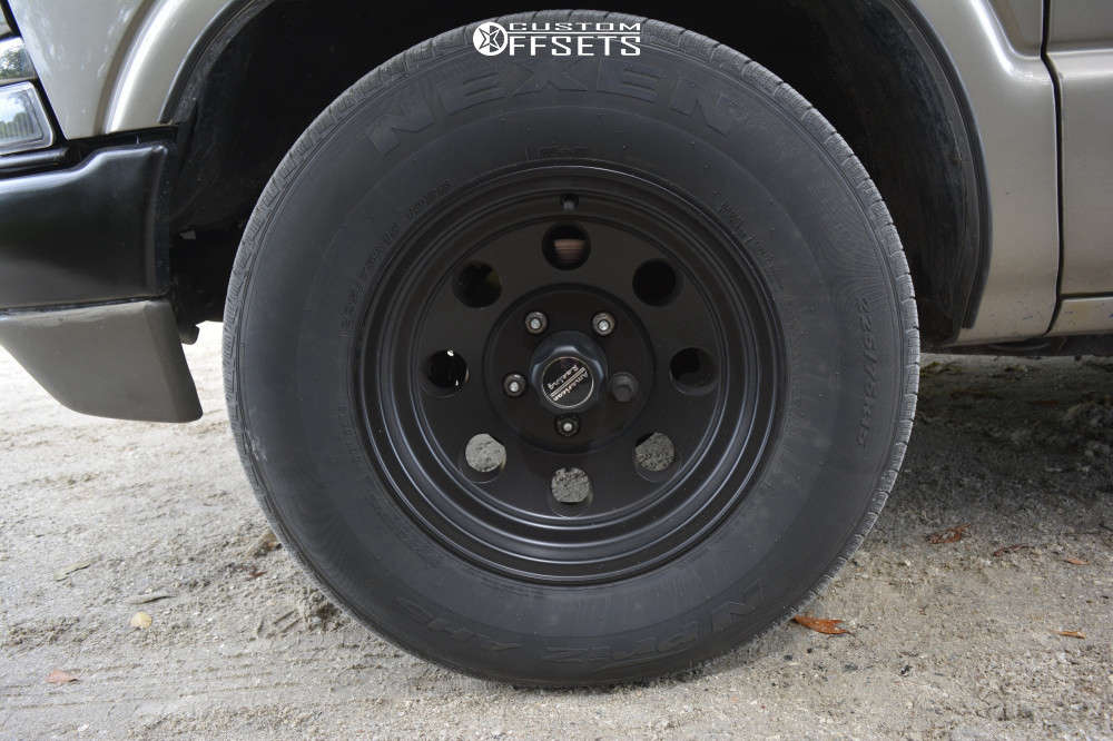 2002 Chevrolet S10 with 15x7 -6 American Racing Ar172 and 225/75R15 ...