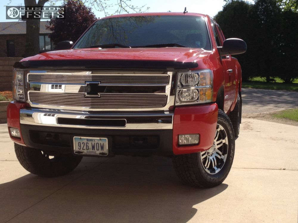 2011 Chevrolet Silverado 1500 with 18x8.5 18 Vision Warrior and 33/11 ...