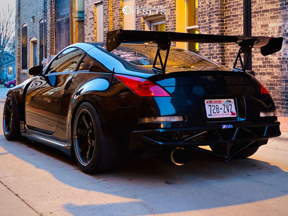 2008 Nissan 350Z with 18x11 18 Volk Te37sl and 285/35R18 Nitto Nt555r ...